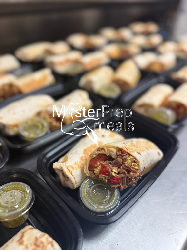 Machaca Breakfast Burrito - Masterprep Meals
